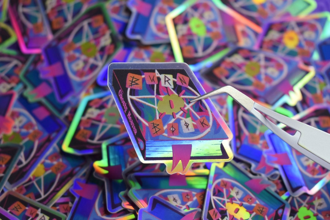 Spooky Burn Book Holographic Sticker / Ghosty Heaven - Etsy