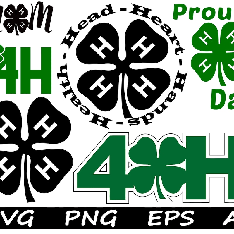 4h Svg - Etsy