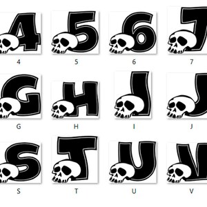 Letters With a Skull Halloween Fonts Svg Font Bundle Crafting Fonts ...