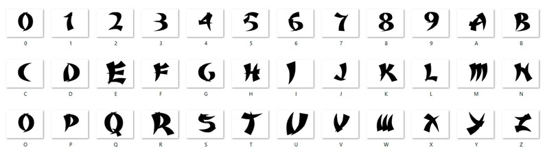 Karate Font Svg Monogram SVG Letters & Numbers Karate Alphabet ...