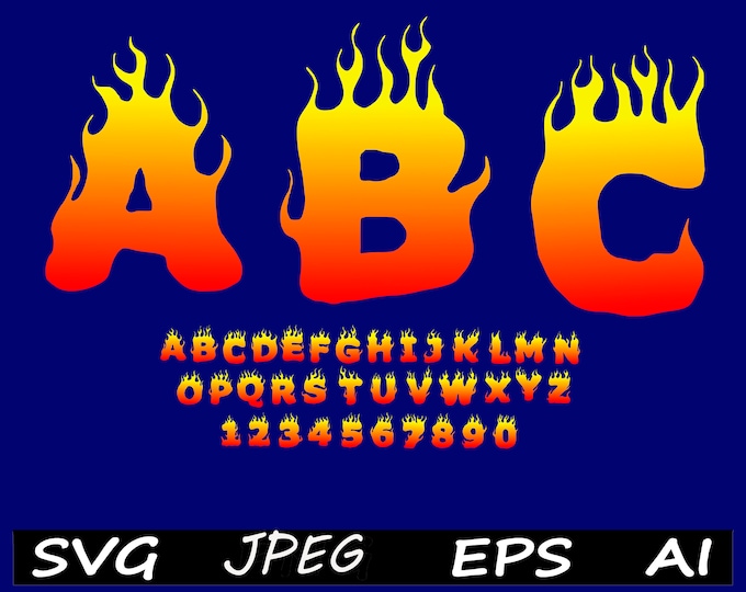 Flame Font Svg, Fire Font Svg, Thrasher Font Svg, Skateboard Font ...