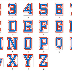 Varsity Font Svg,varsity Alphabet Numbers,baseball Font Svg,college ...