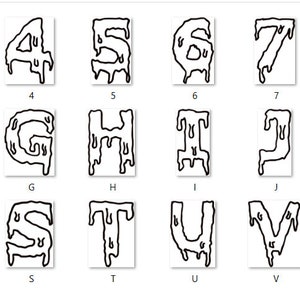 Dripping Font Svg, Dripping Alphabet Svg, Dripping Number Svg, Dripping ...