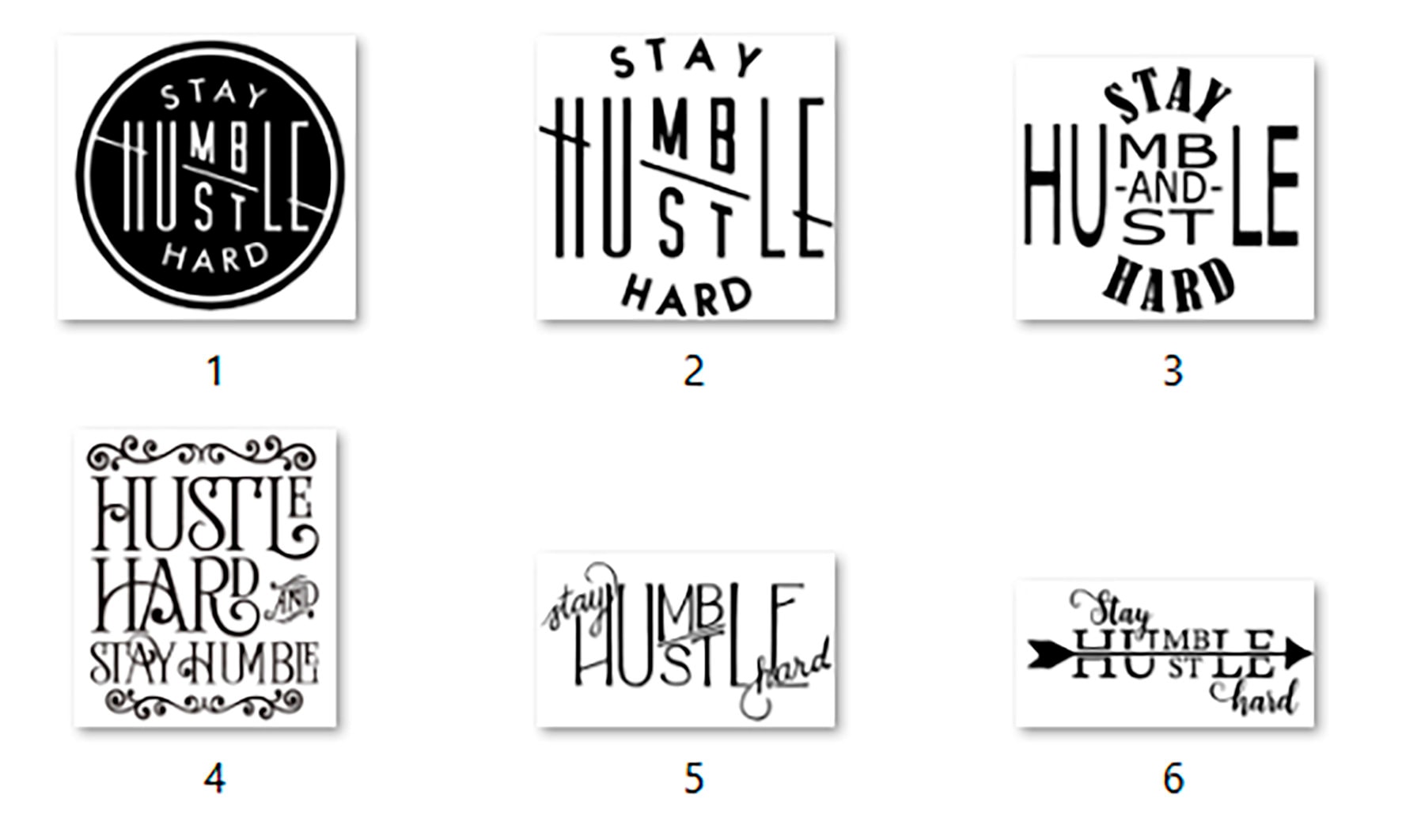 Stay Humble Hustle Hard SVG Cut File Boss T-shirts Silhouette Cricut ...