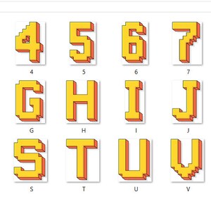 Pixel Font Pixel Art Font Pixel Text Pixel Font Pixel Font Svg Font ...