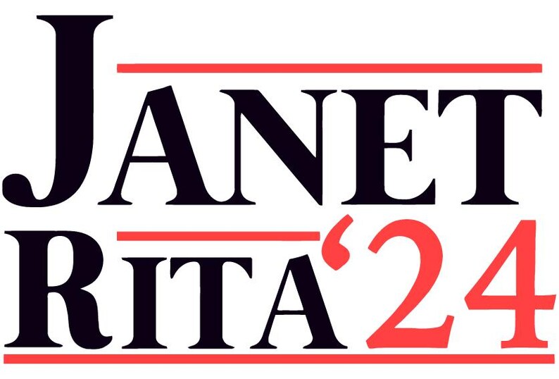 Janet and Rita '24 SVG Digital File - Etsy