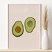 Avocado Wall Art Avocado Print Kitchen Print Modern art | Etsy