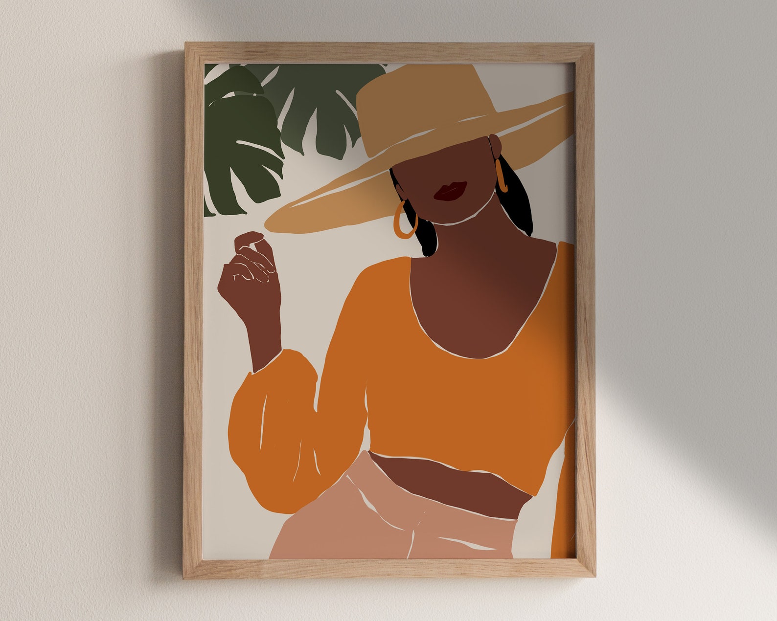 Black Woman Abstract Art African Woman Art Print Feminine - Etsy