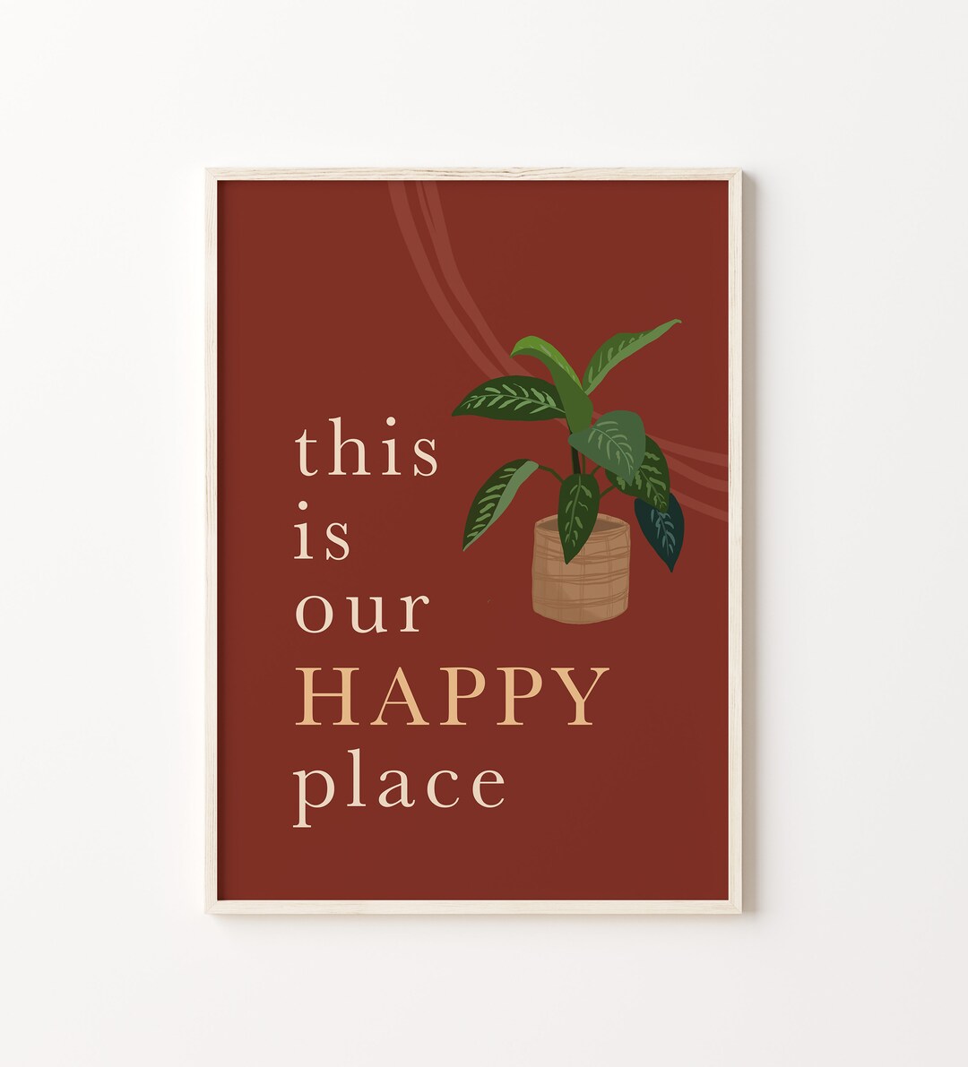 This is Our Happy Place Print Housewarming Gift Printable - Etsy