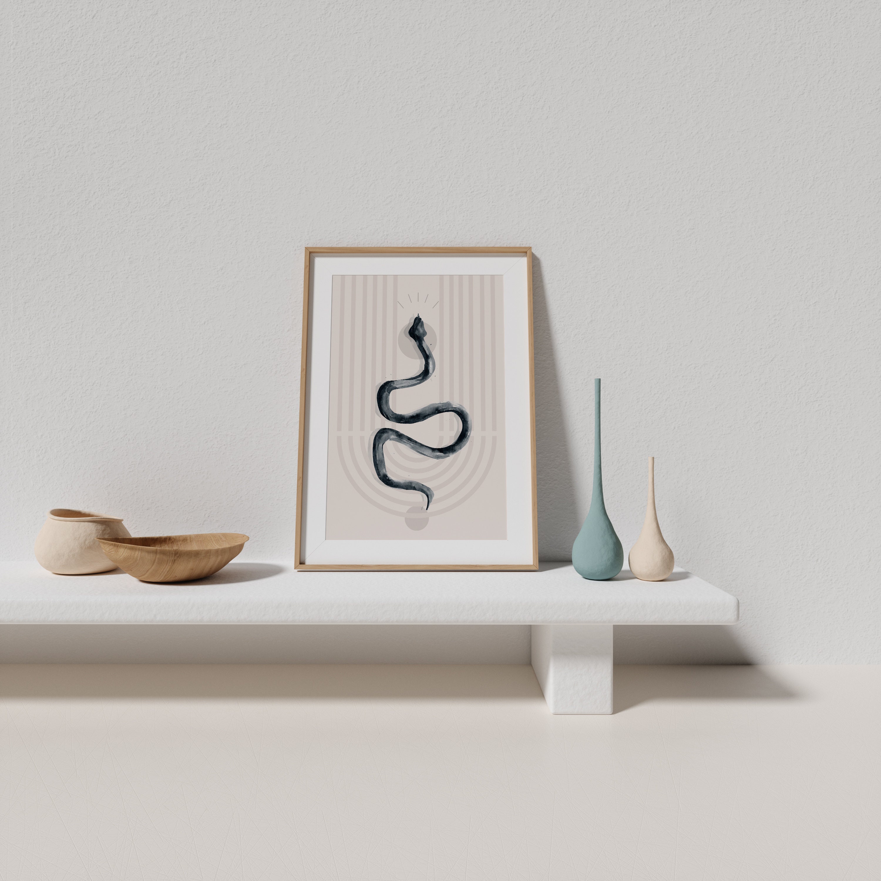 Kundalini Art Snake Print Chakra Wall Art Esoteric Art | Etsy