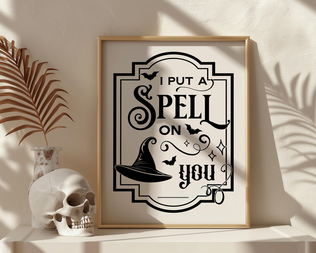 Halloween Poster, Halloween Print, Halloween Sign, Halloween Quote ...