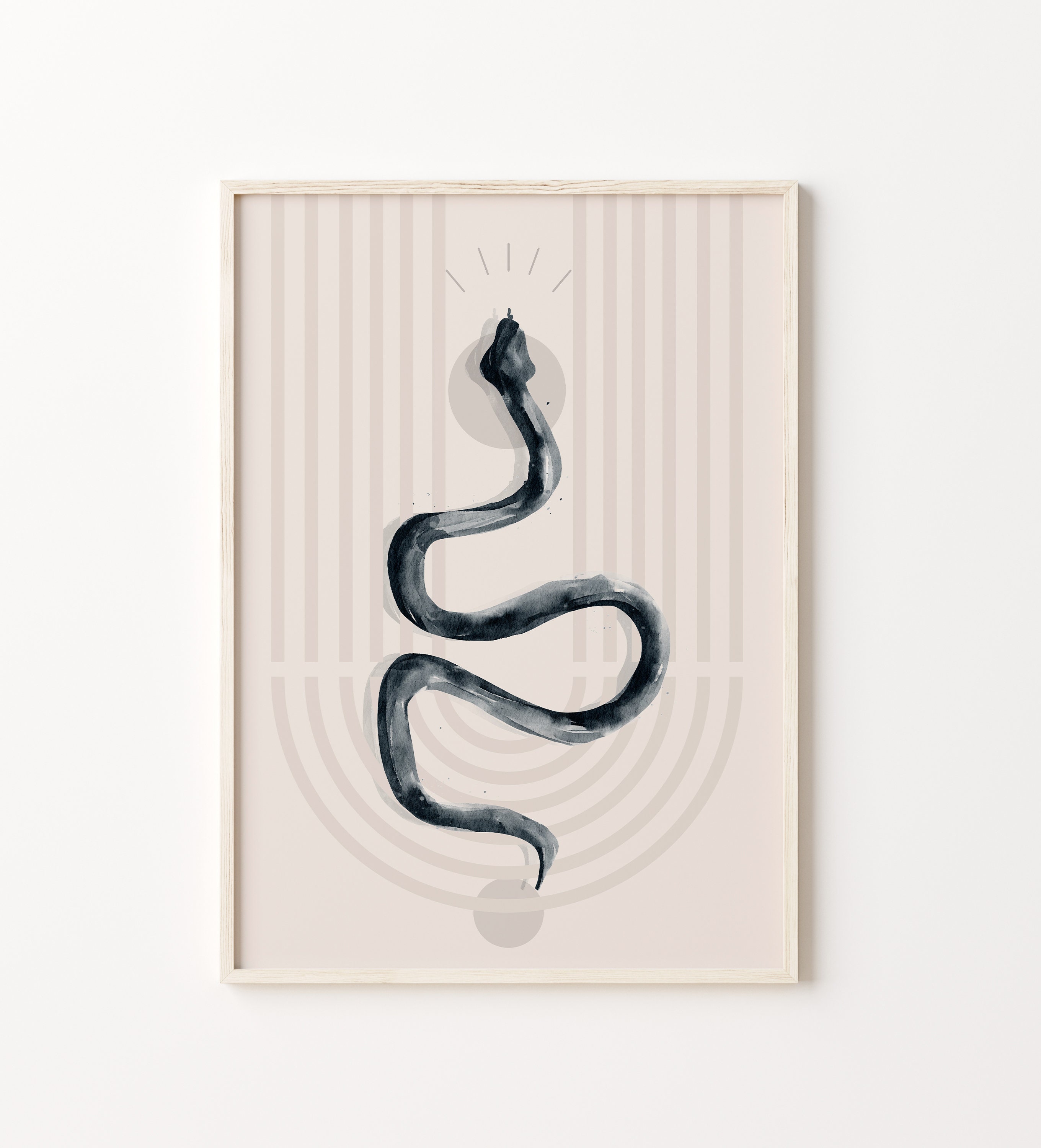 Kundalini Art Snake Print Chakra Wall Art Esoteric Art | Etsy