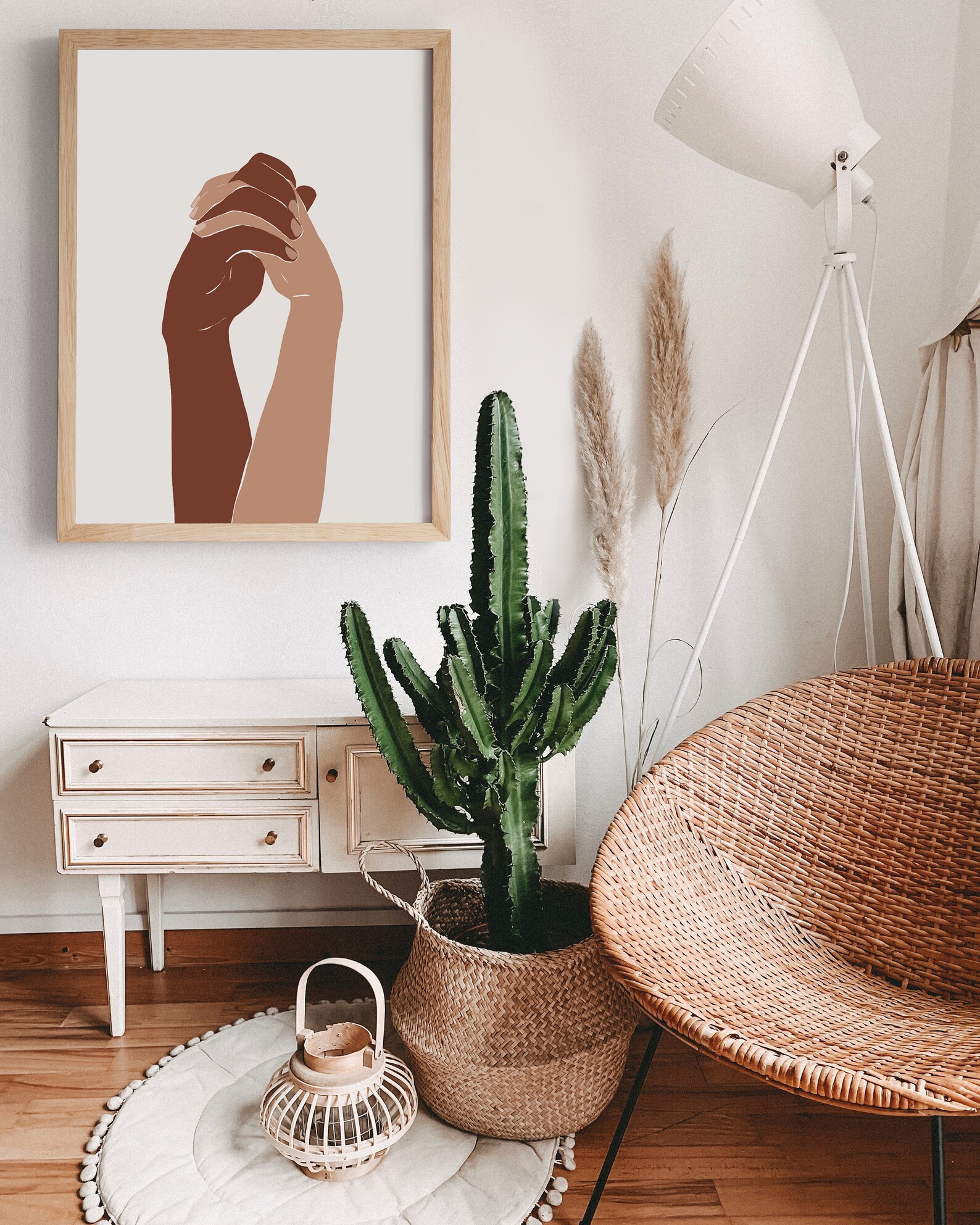 Hand Holding Wall Art Abstract Hands Art Print Black Girl | Etsy