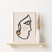 One Line Wall Art Modern Line Art Woman Print Minimalist - Etsy