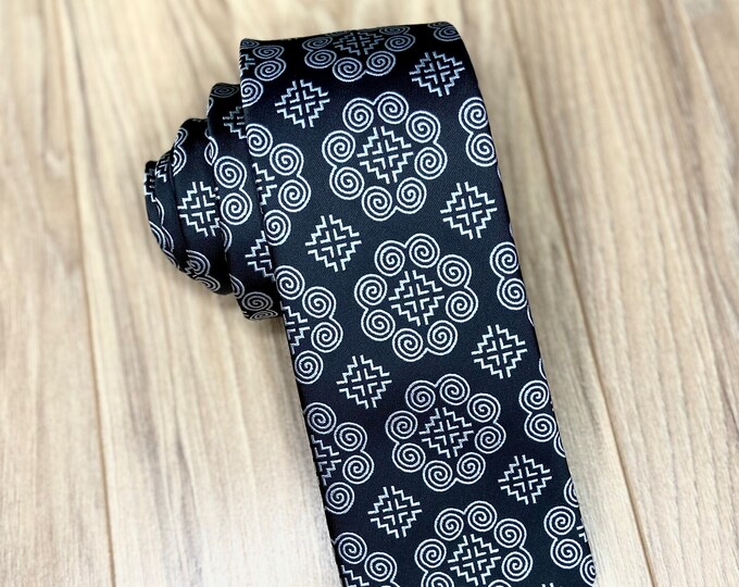 Hmong Black Tie - Etsy