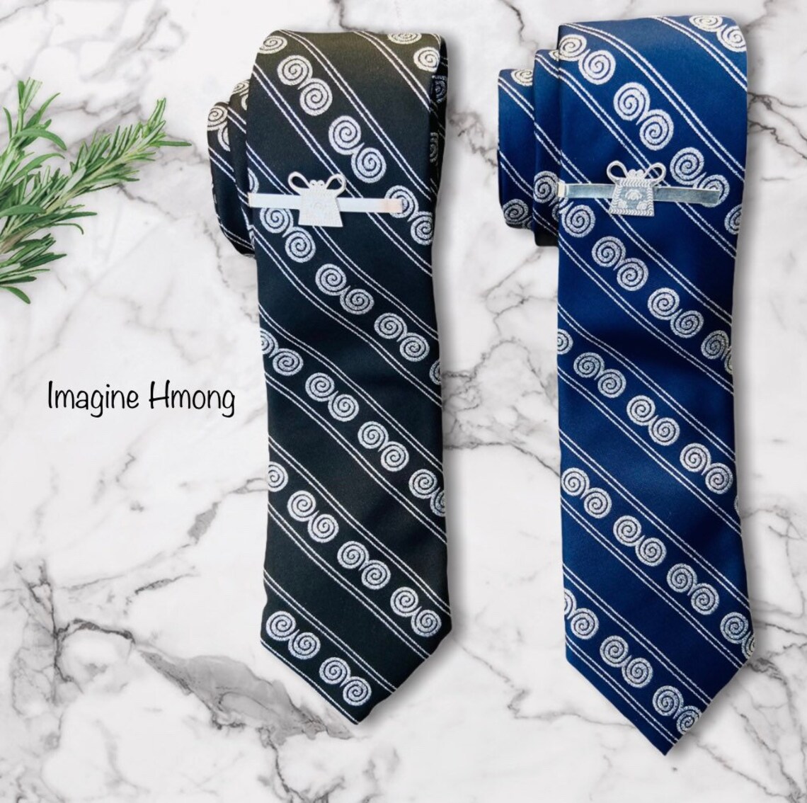 Hmong Snails Design Mens's Tie - Etsy
