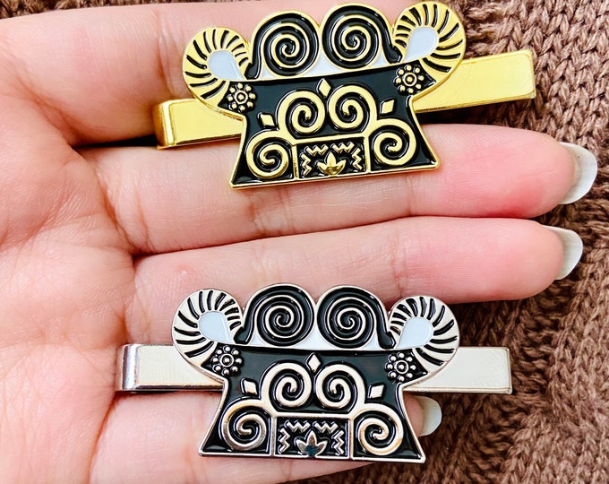 Hmong Tie Clip—tie Bar Phiaj Gold and Silver - Etsy