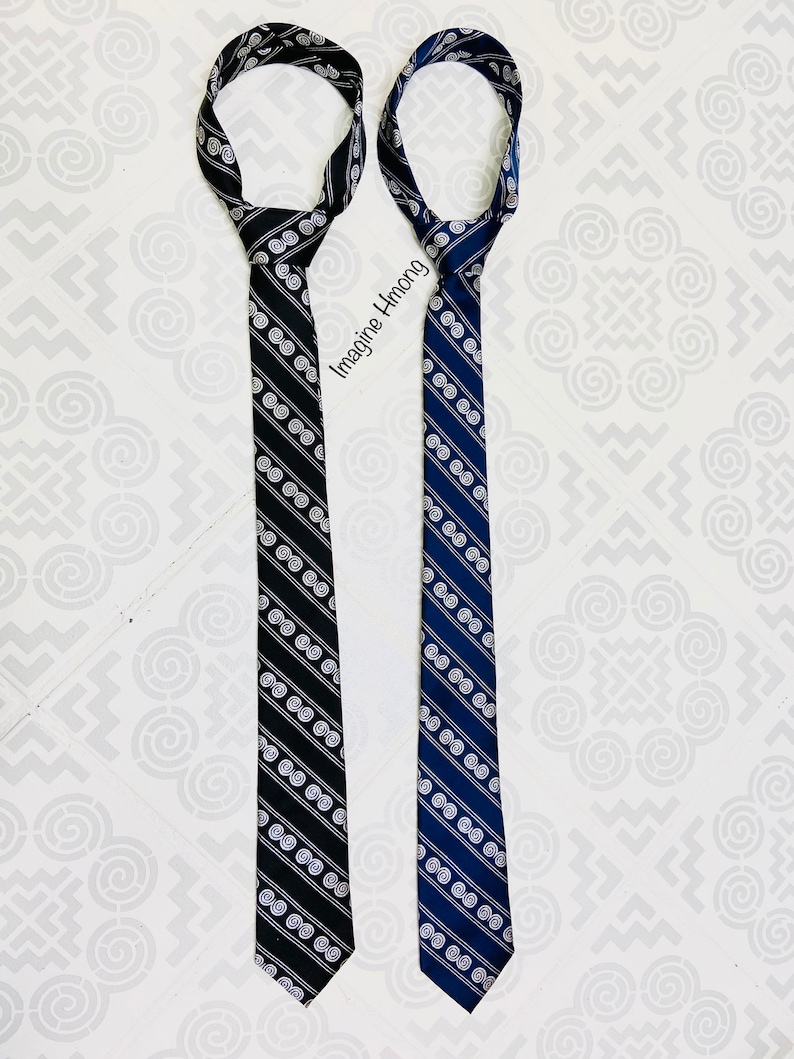 Hmong Snails Design Mens's Tie - Etsy