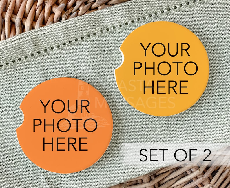 Custom Car Coasters Set of 2 Personalized Photo Car Coasters - Etsy