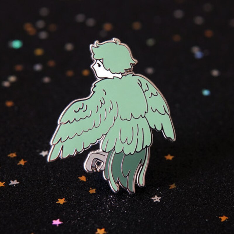 Bird Enamel Pin - Etsy