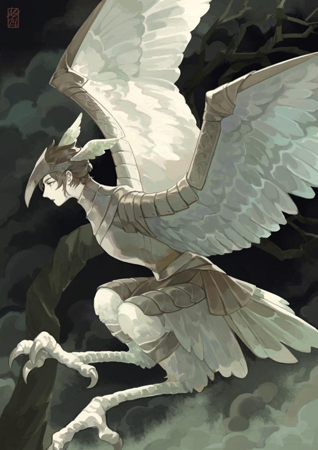 Harpy Knight Art Print - Etsy