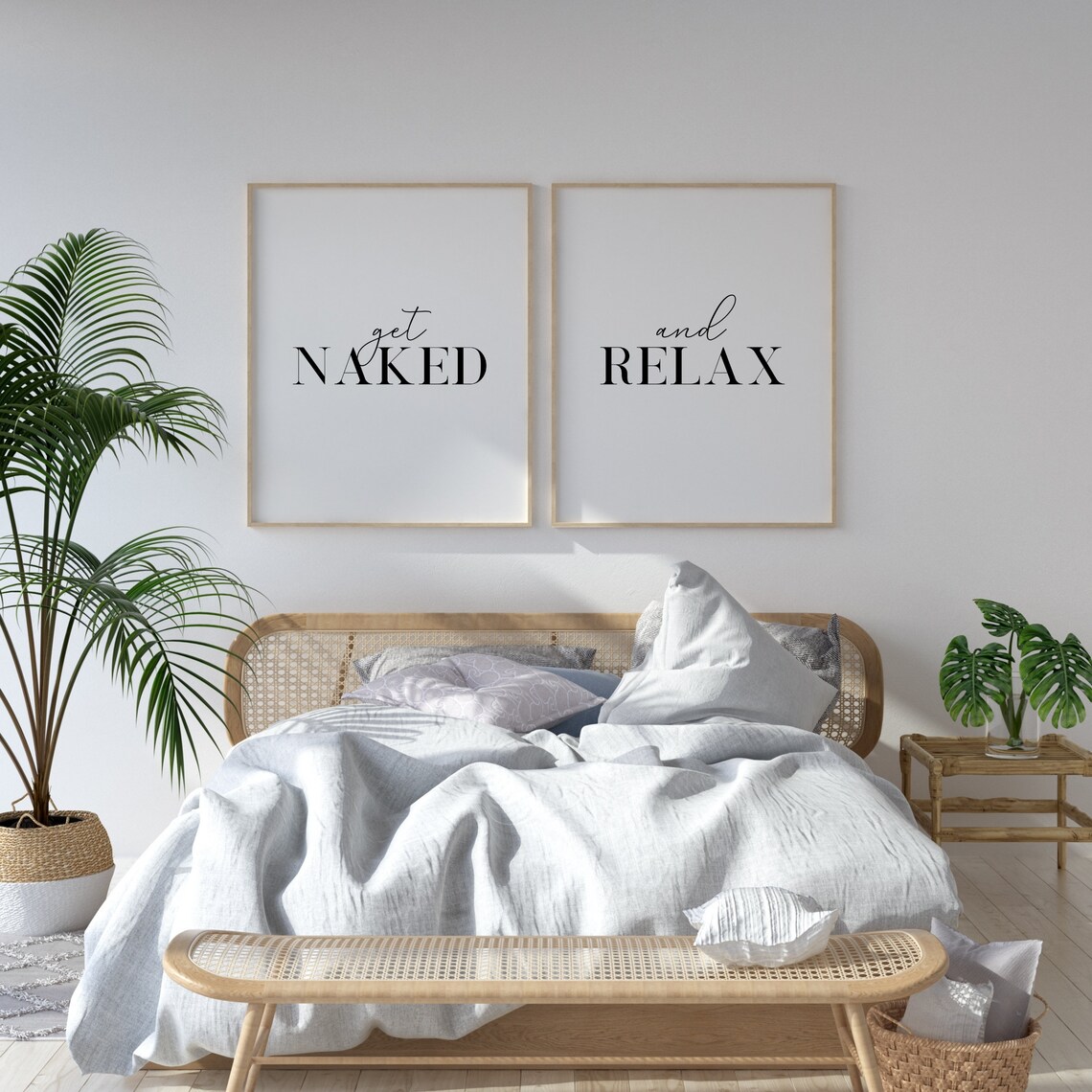 Get Naked And Relax Print Poster Printable Wall Art Digital Etsy