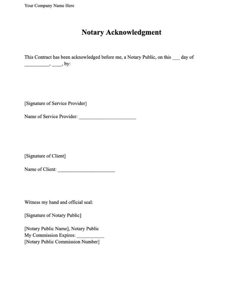 Service Contract - Etsy