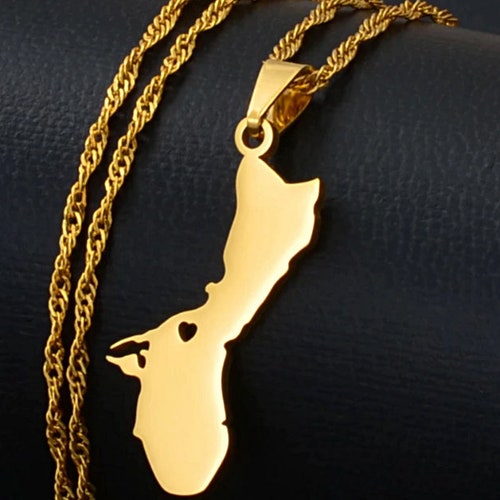 18K Gold-plated Guam Pendant Necklace / Charmed Jewelry Gift / - Etsy