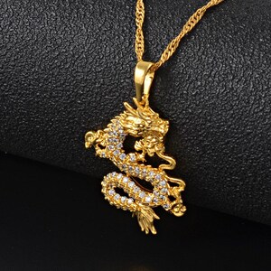 Silver Dragon Pendant Necklace / Charmed Jewelry Gift / Dragon - Etsy