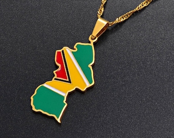 Guyana Map Jewelry - Etsy