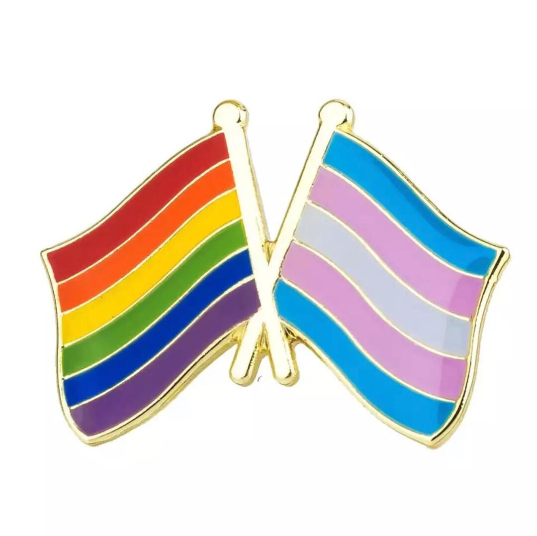 LGBTQIA Rainbow Transgender Pride Flag Lapel Pin / Gender - Etsy