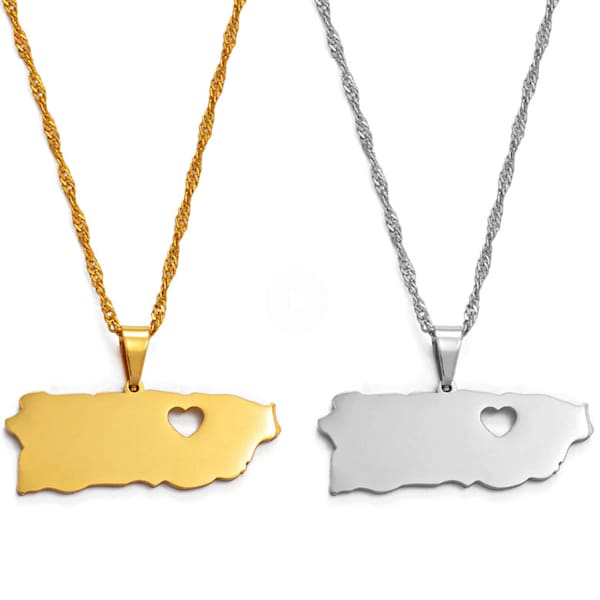 Puerto Rico Map of Island - Etsy