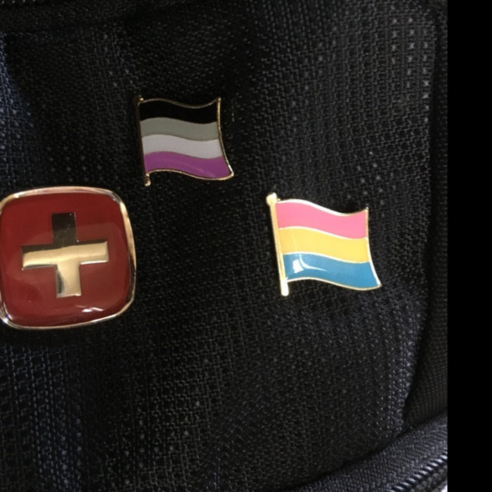 Pansexual Pride Flag Lapel Pin Lgbtqia Enamel Pin Etsy