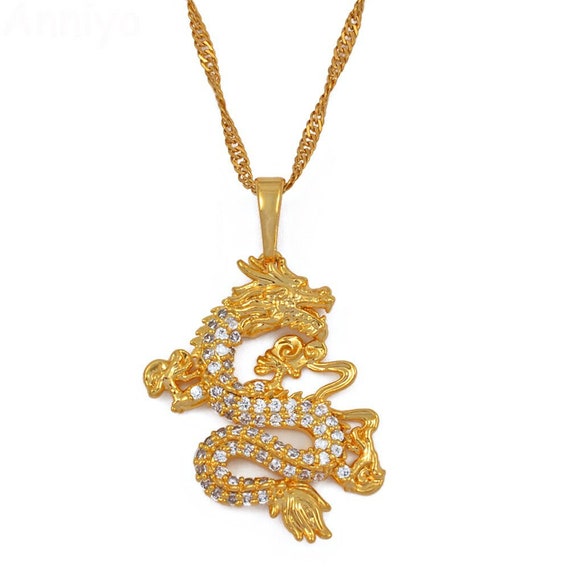 Silver Dragon Pendant Necklace / Charmed Jewelry Gift / Dragon | Etsy