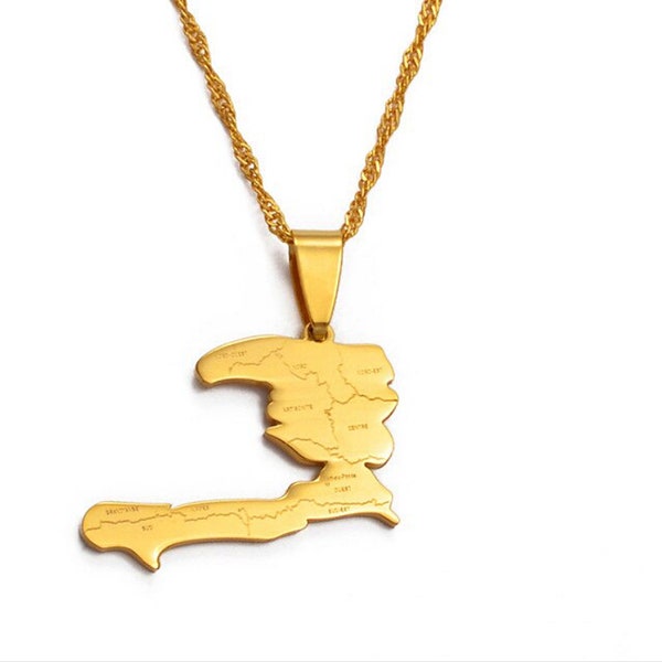 Gold Haiti Necklace - Etsy
