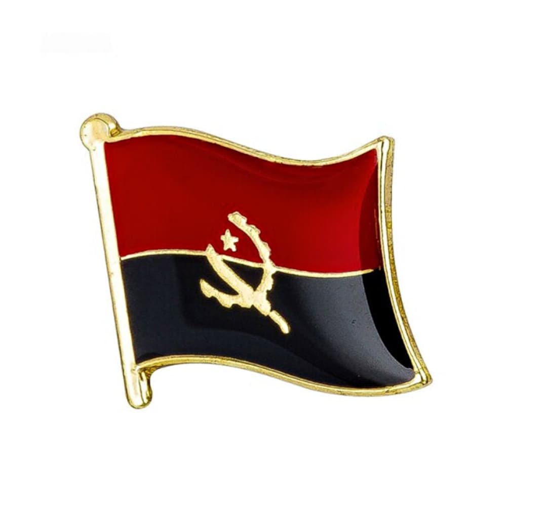 Angola Flag Lapel Pins / Angola Country Flag Badge / Angola - Etsy