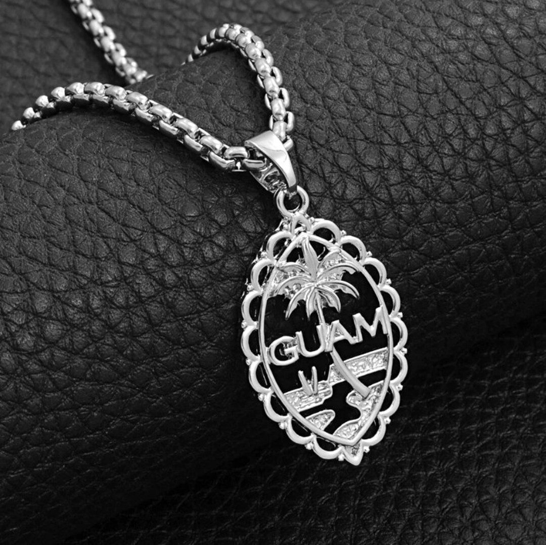 18K Gold-plated Guam Pendant Necklace / Charmed Jewelry Gift / - Etsy