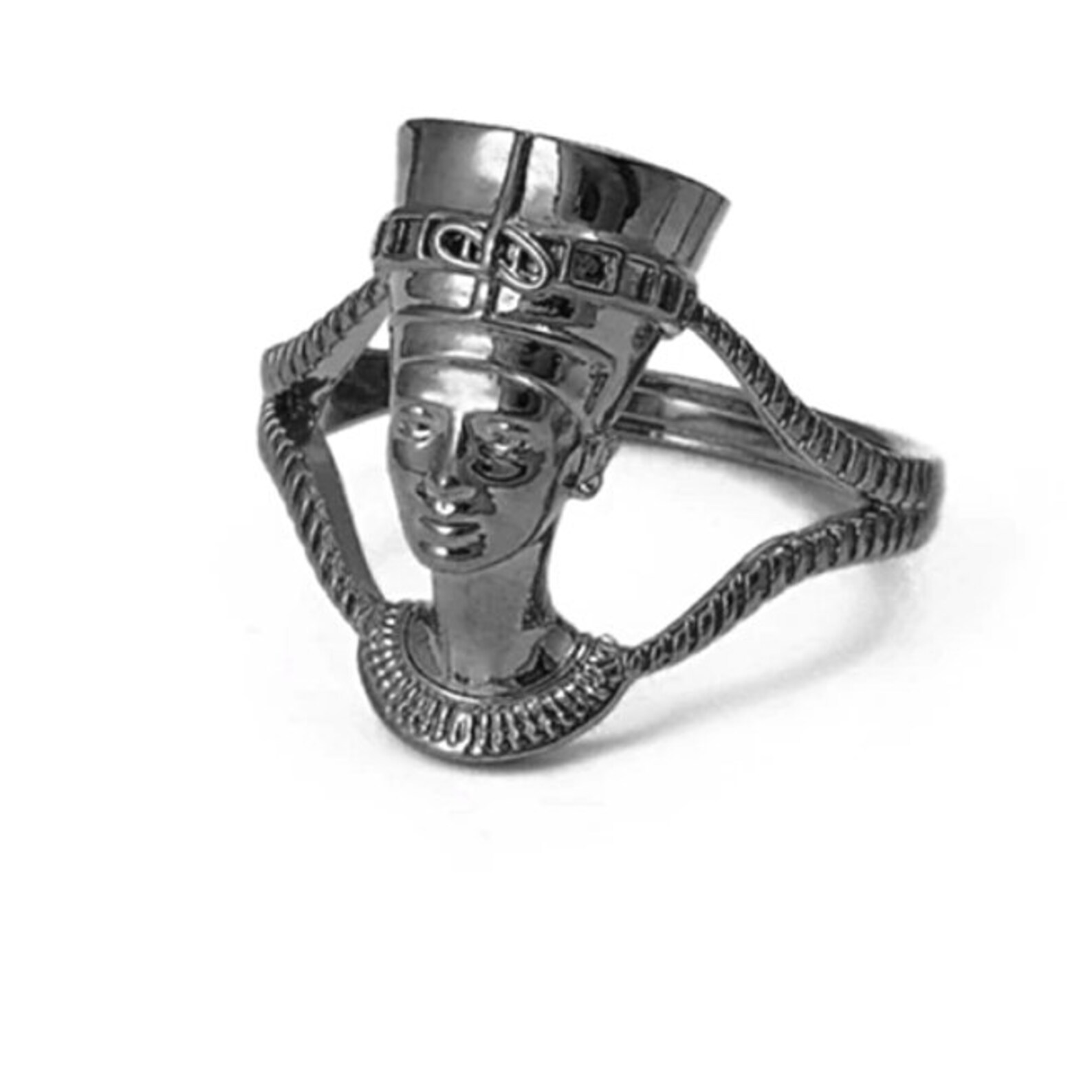 Rose Gold Egyptian Queen Nefertiti Adjustable Ring for Women / - Etsy