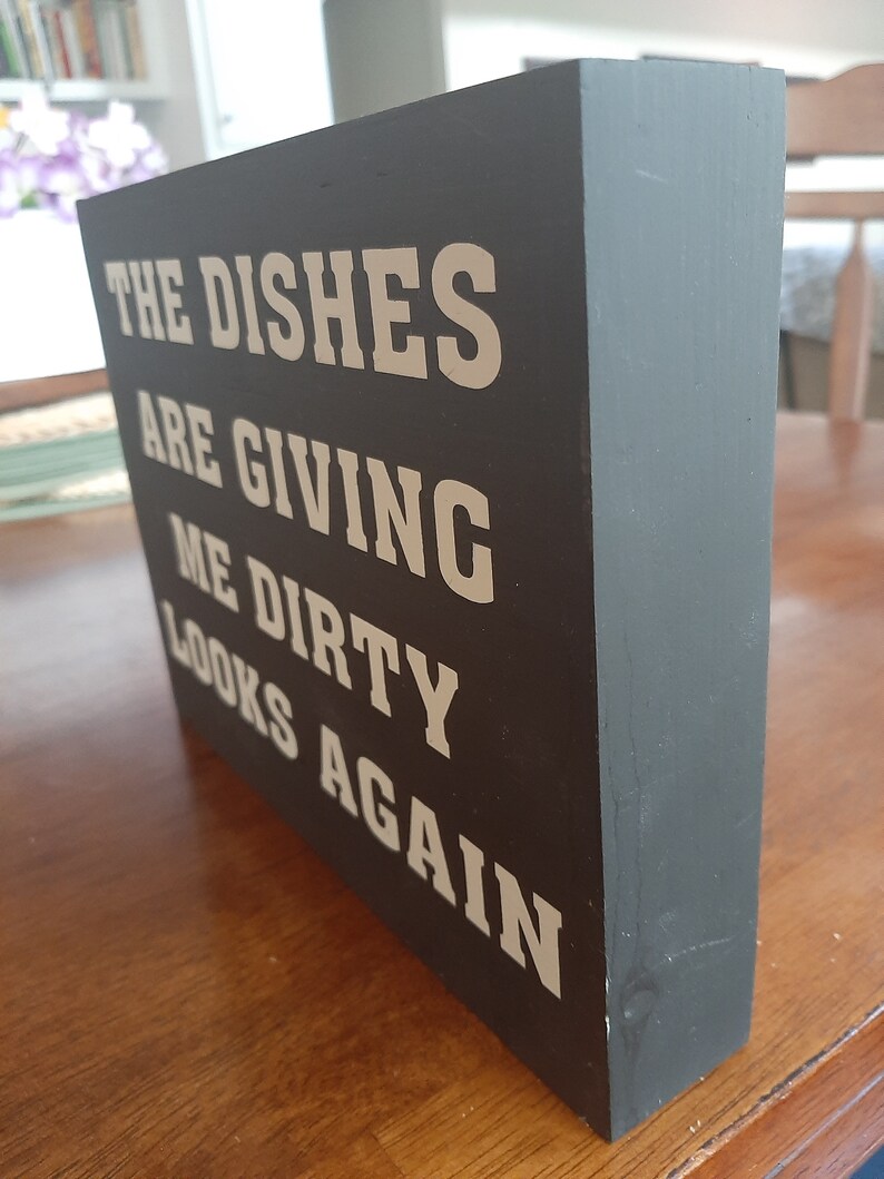 Dirty Dishes Wood Sign - Etsy