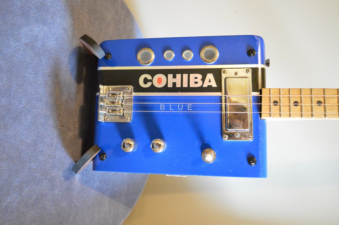 COHIBA (blue) Cigar Box Guitar - Right Handed CBG - Etsy