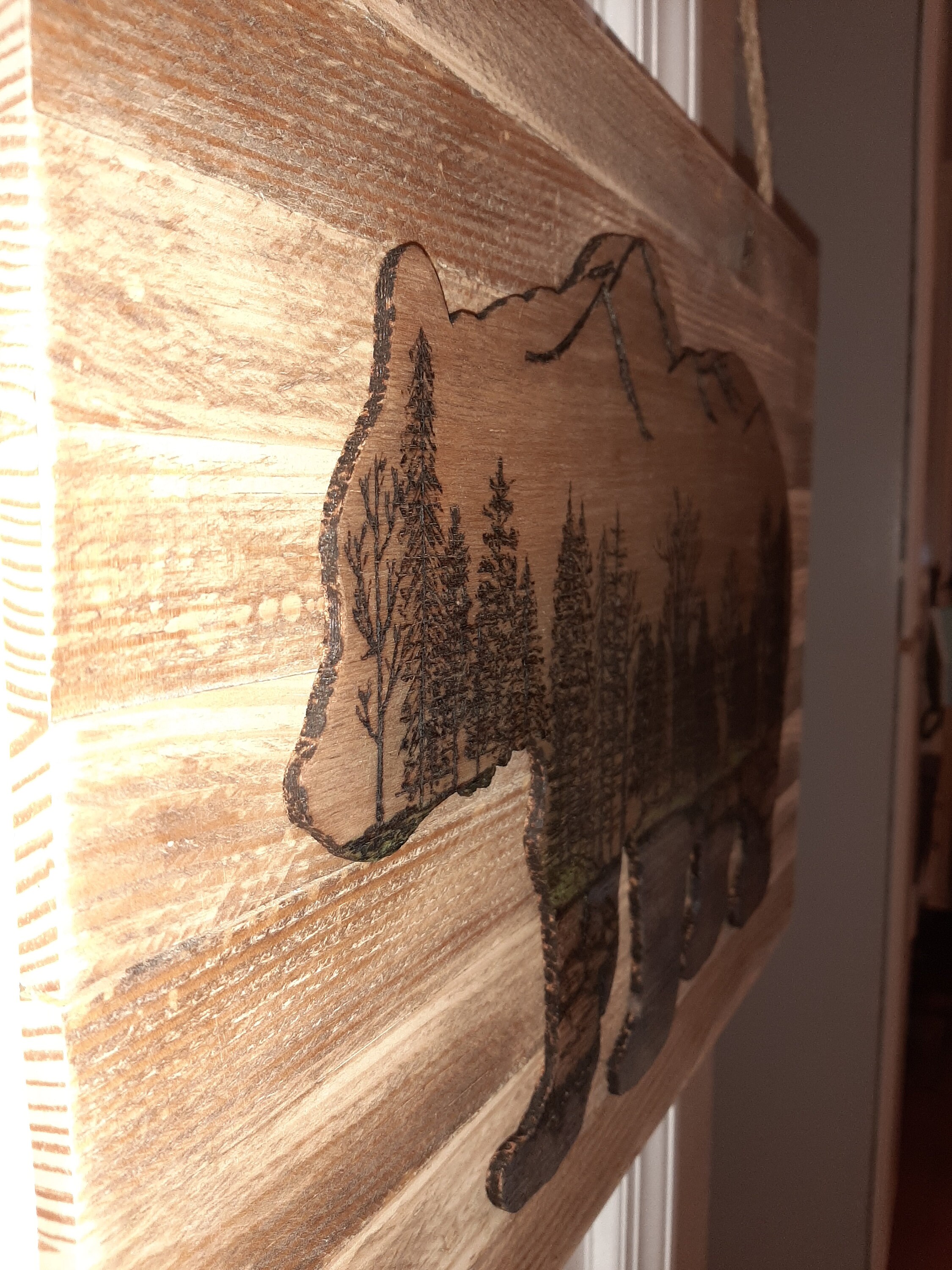 Bear Forest Woodburning - Etsy