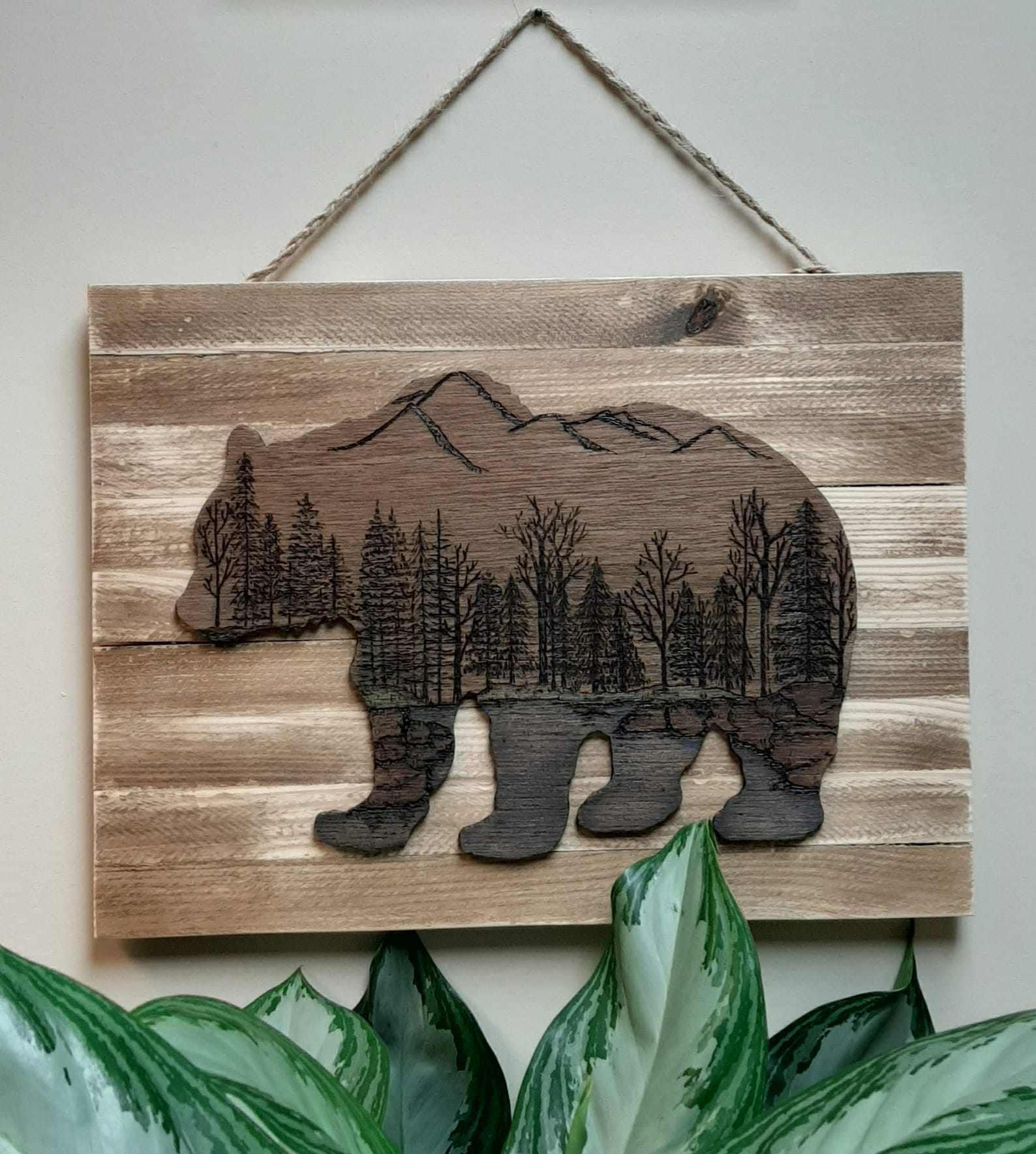 Bear Forest Woodburning - Etsy