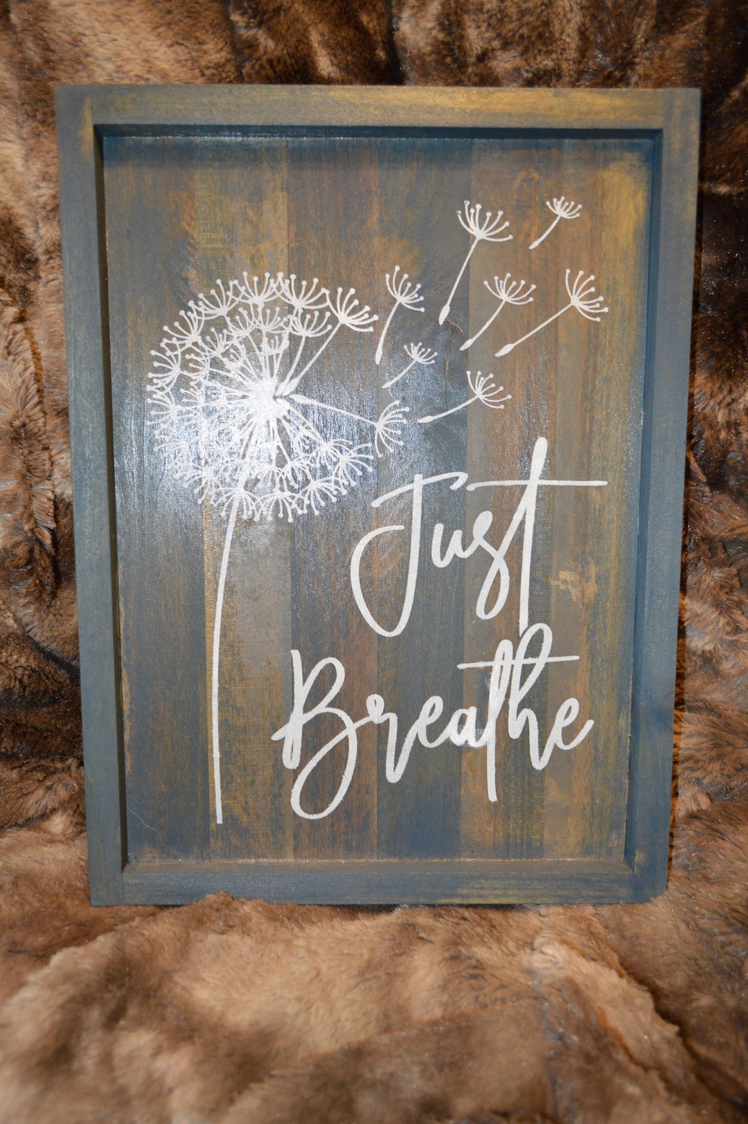 Just Breathe Sign - Etsy