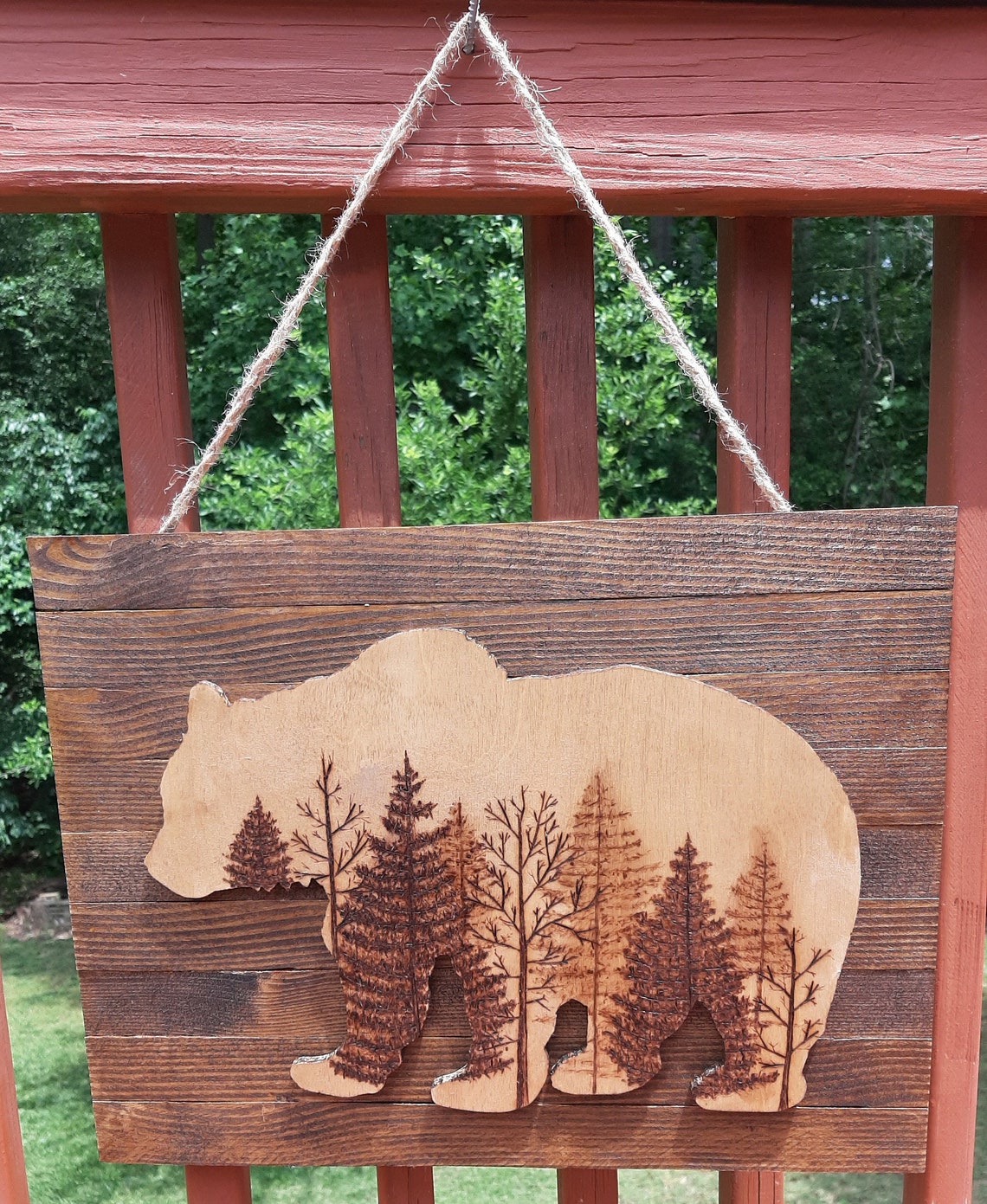 Bear Forest Woodburning - Etsy