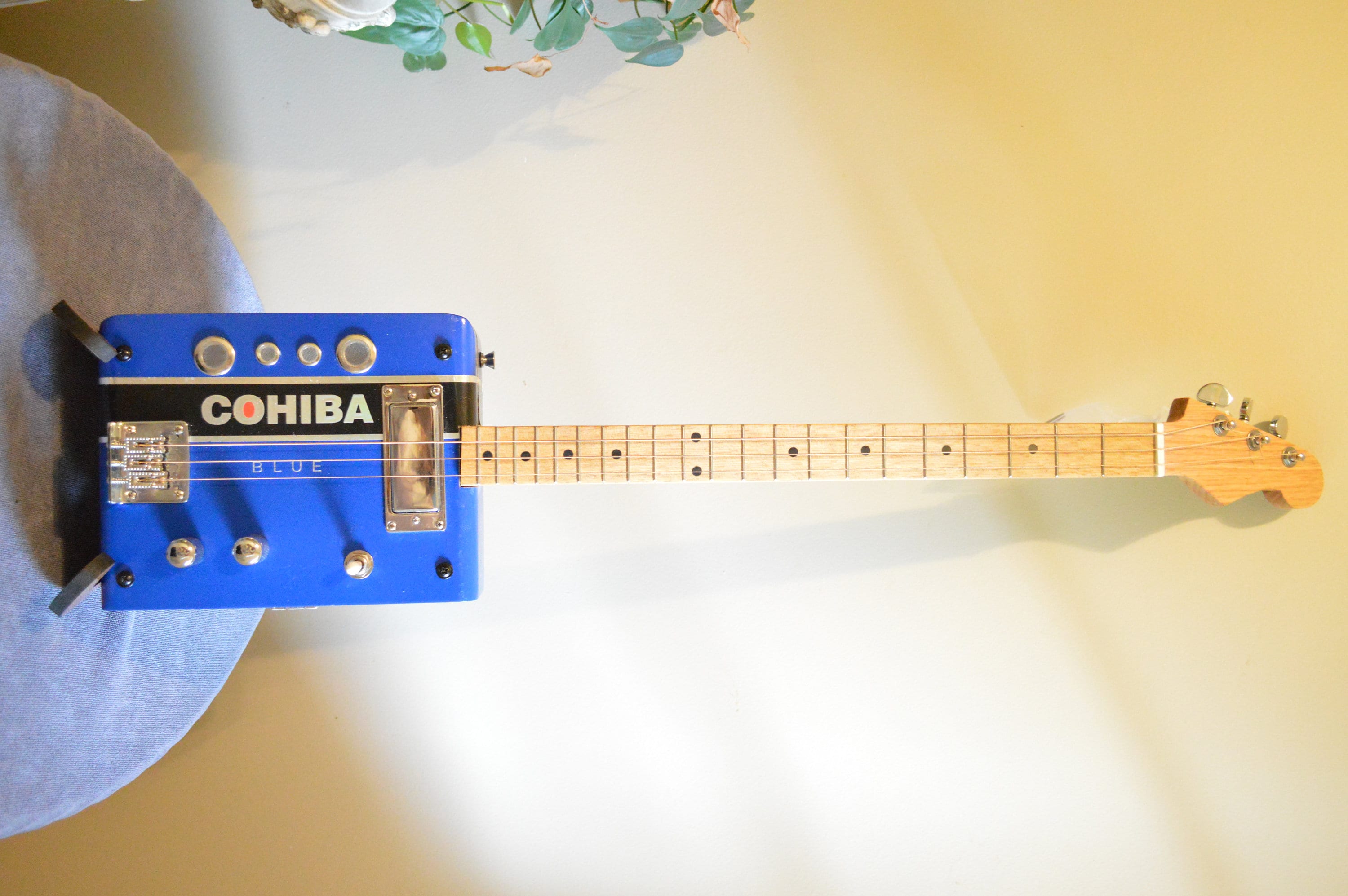 COHIBA (blue) Cigar Box Guitar - Right Handed CBG - Etsy