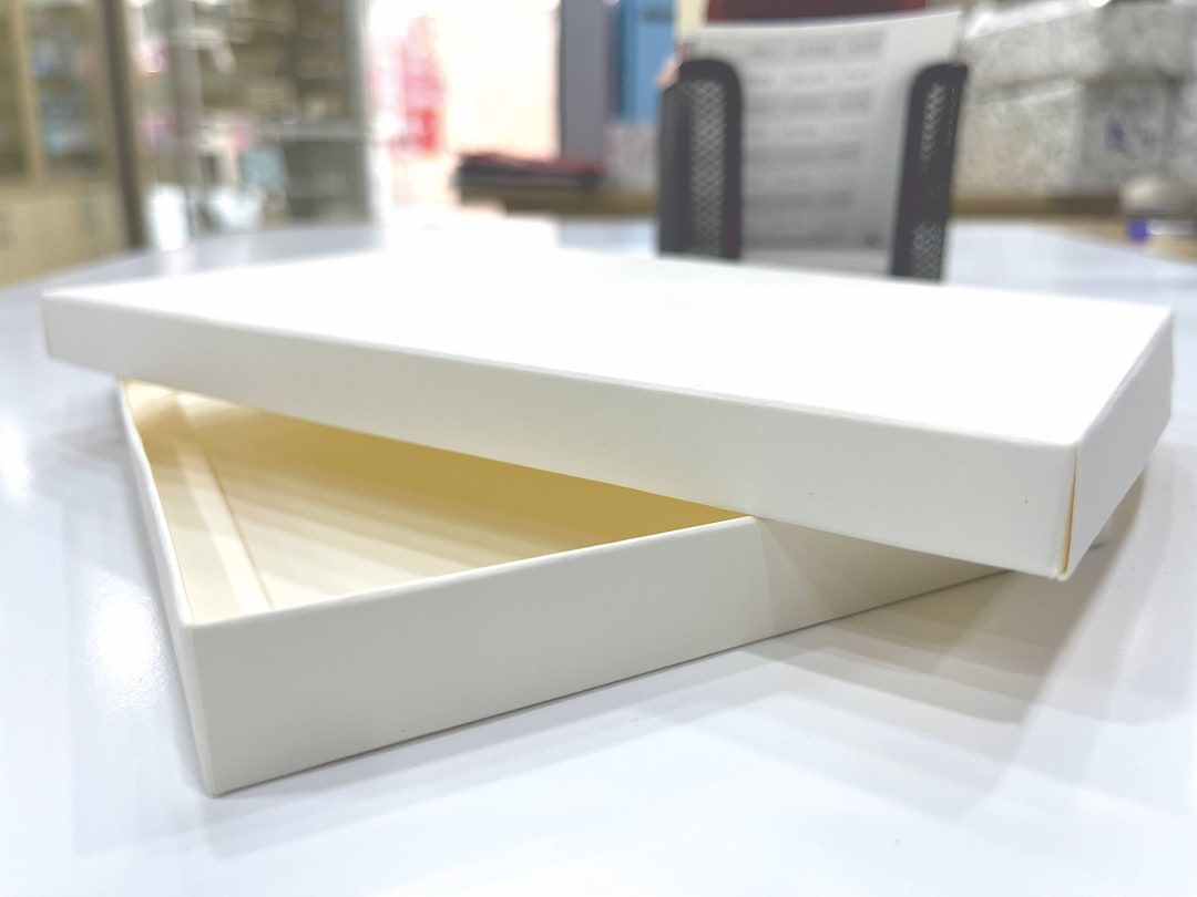 White Paper Box 14x20x2 Cm 50 Piece - Etsy