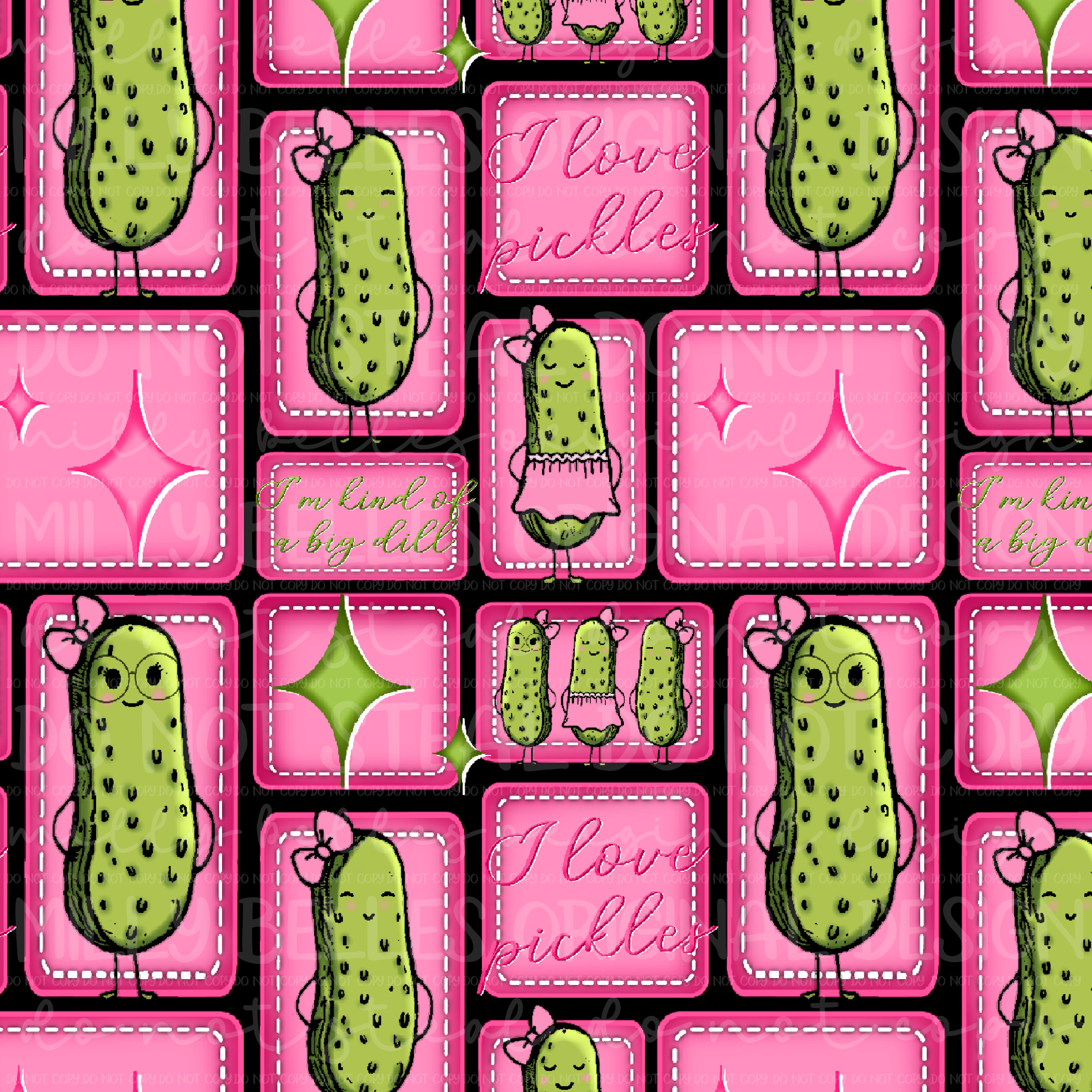 Cute Pickles Seamless Design this is a Digital Design - Etsy