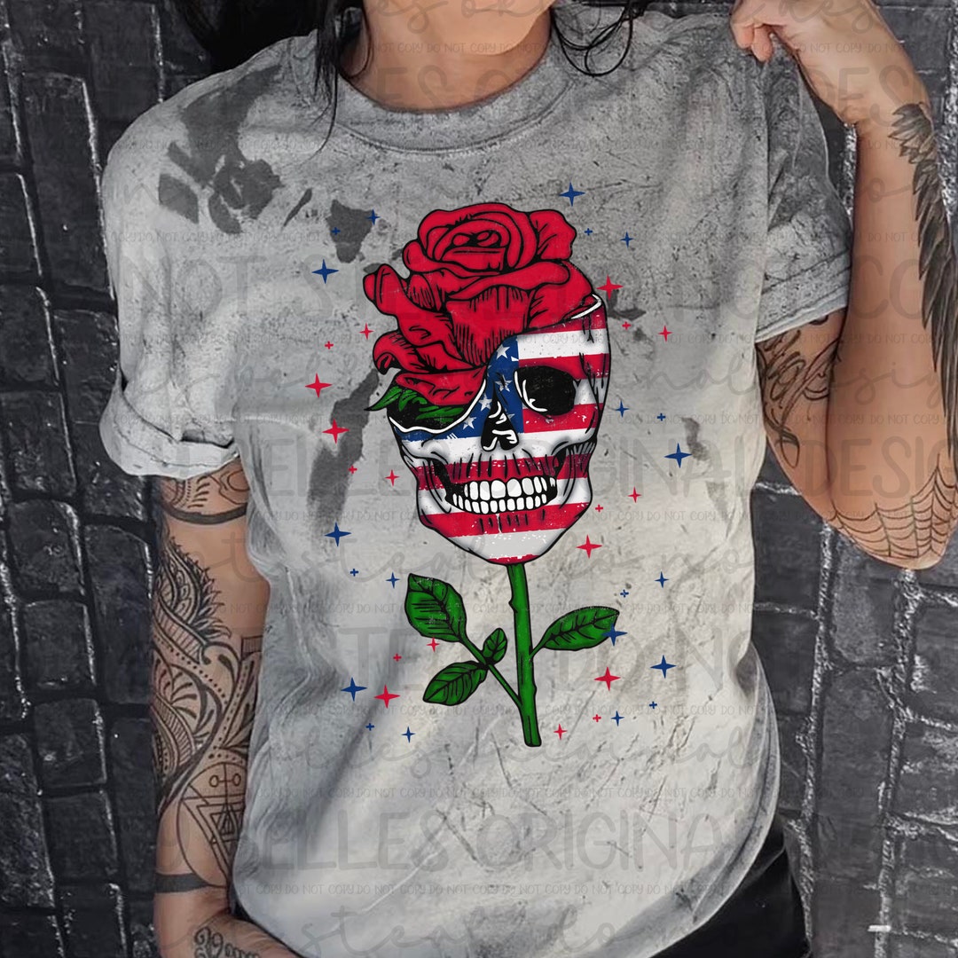 Patriotic Rose Png - Etsy