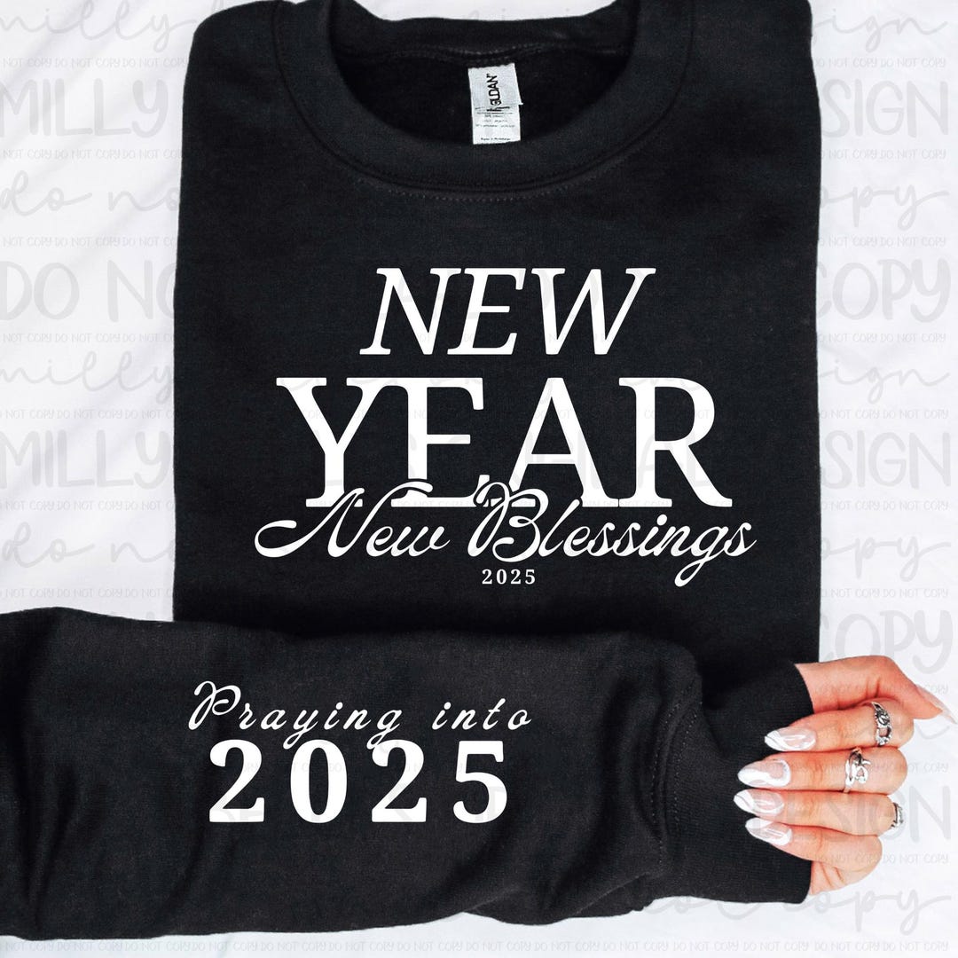 New Year New Blessings 2025 Png - Etsy