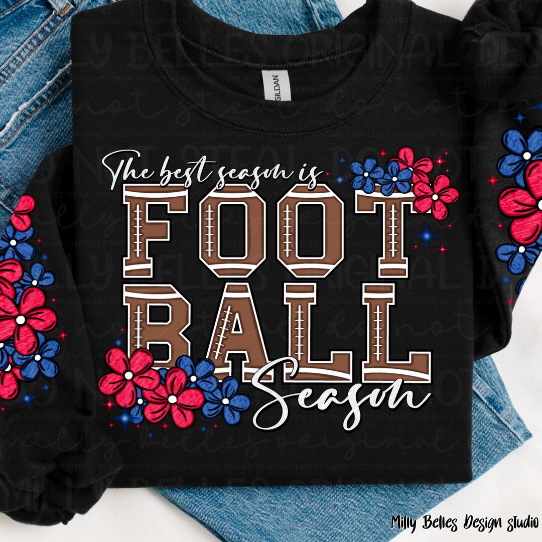 Bills Football Colors Png With Sleeve Design - Etsy